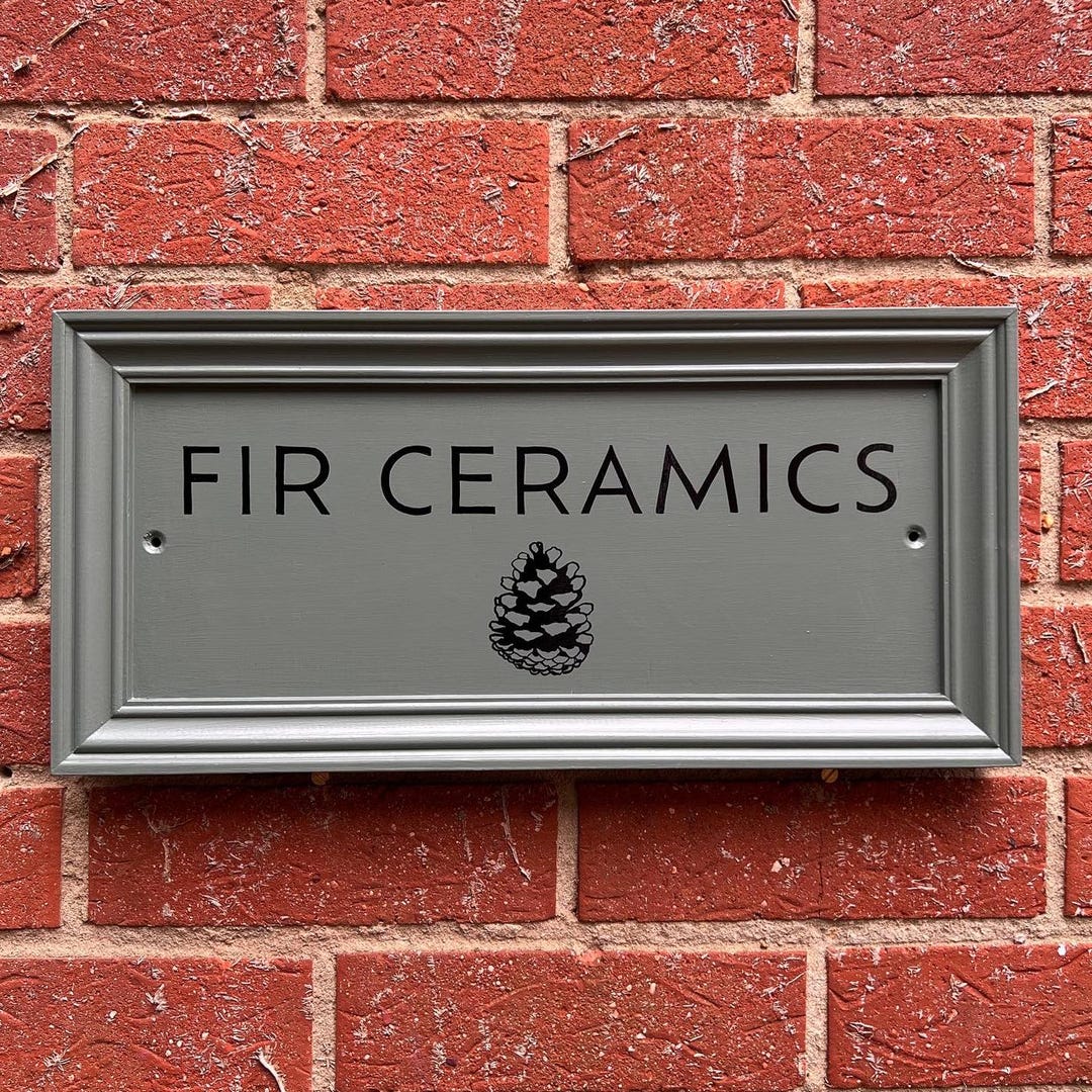 Classic Hand Painted House Name Sign in Farrow and Ball's Green Smoke ...