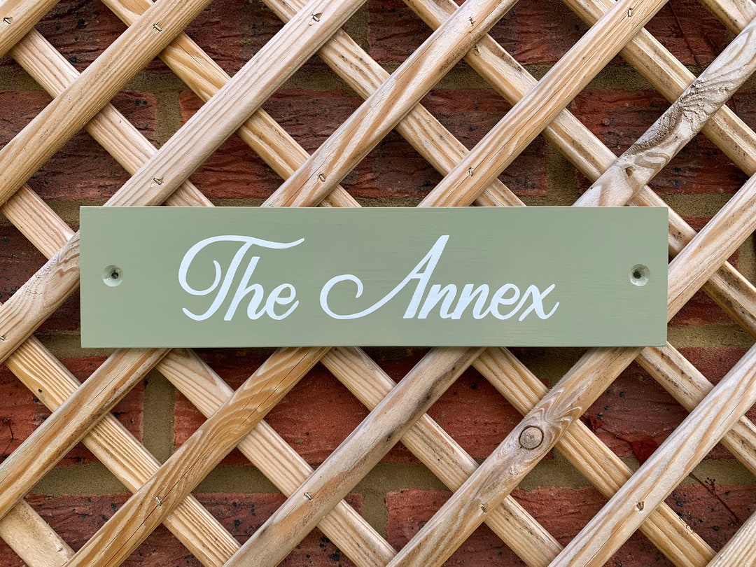 Hand Painted Script House Name or Number Sign, House Name Plaque - Etsy