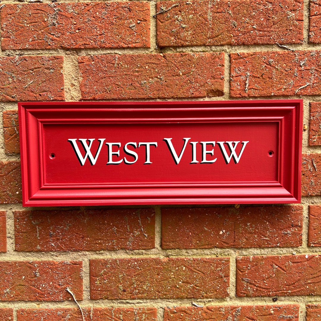 Custom Hand Painted Traditional House Name Sign: Farrow and Ball's ...