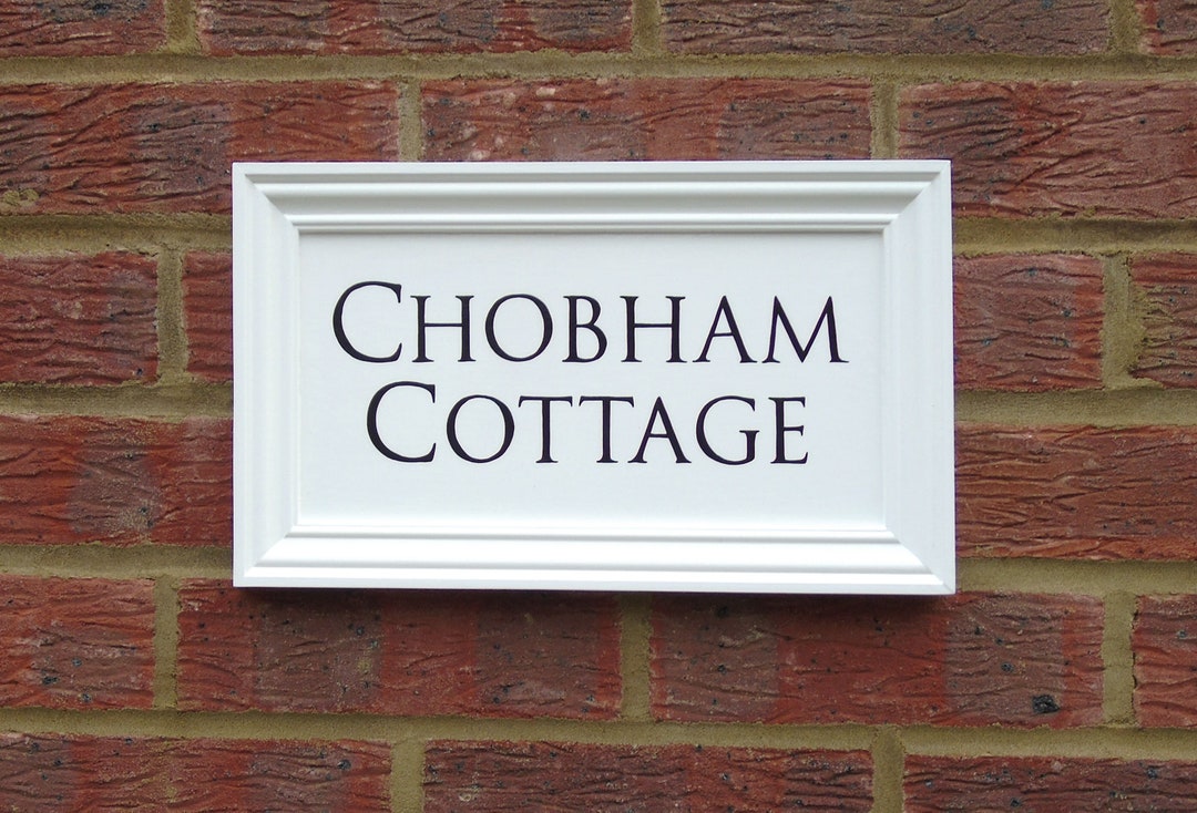 Custom Traditional Hand Painted Framed House Name Sign, Personalised - Etsy