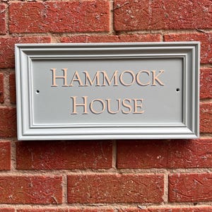 Custom Traditional Hand Painted Framed House Name Sign, Personalised - Etsy