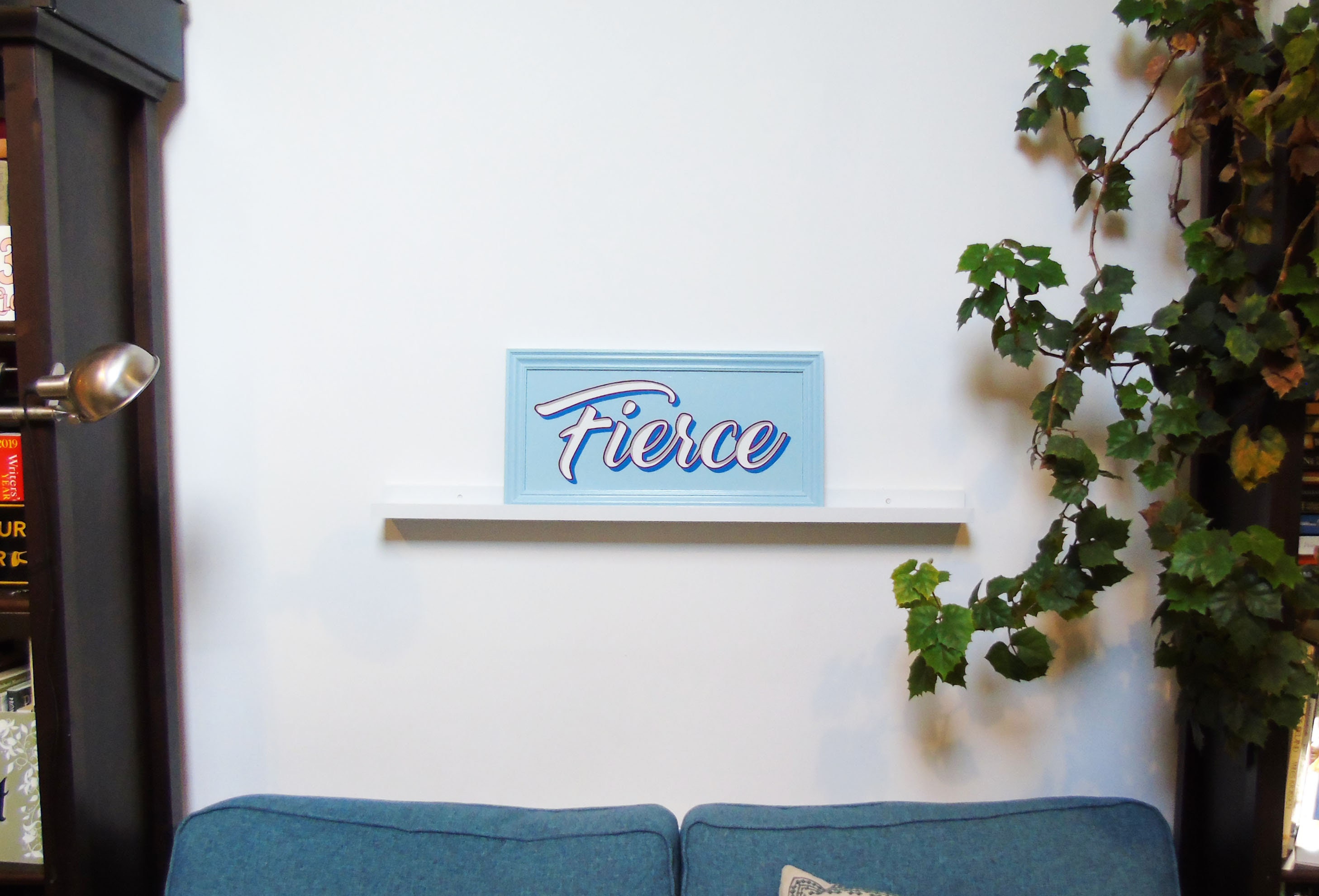 Fierce. Hand Painted and Framed Sign | Etsy