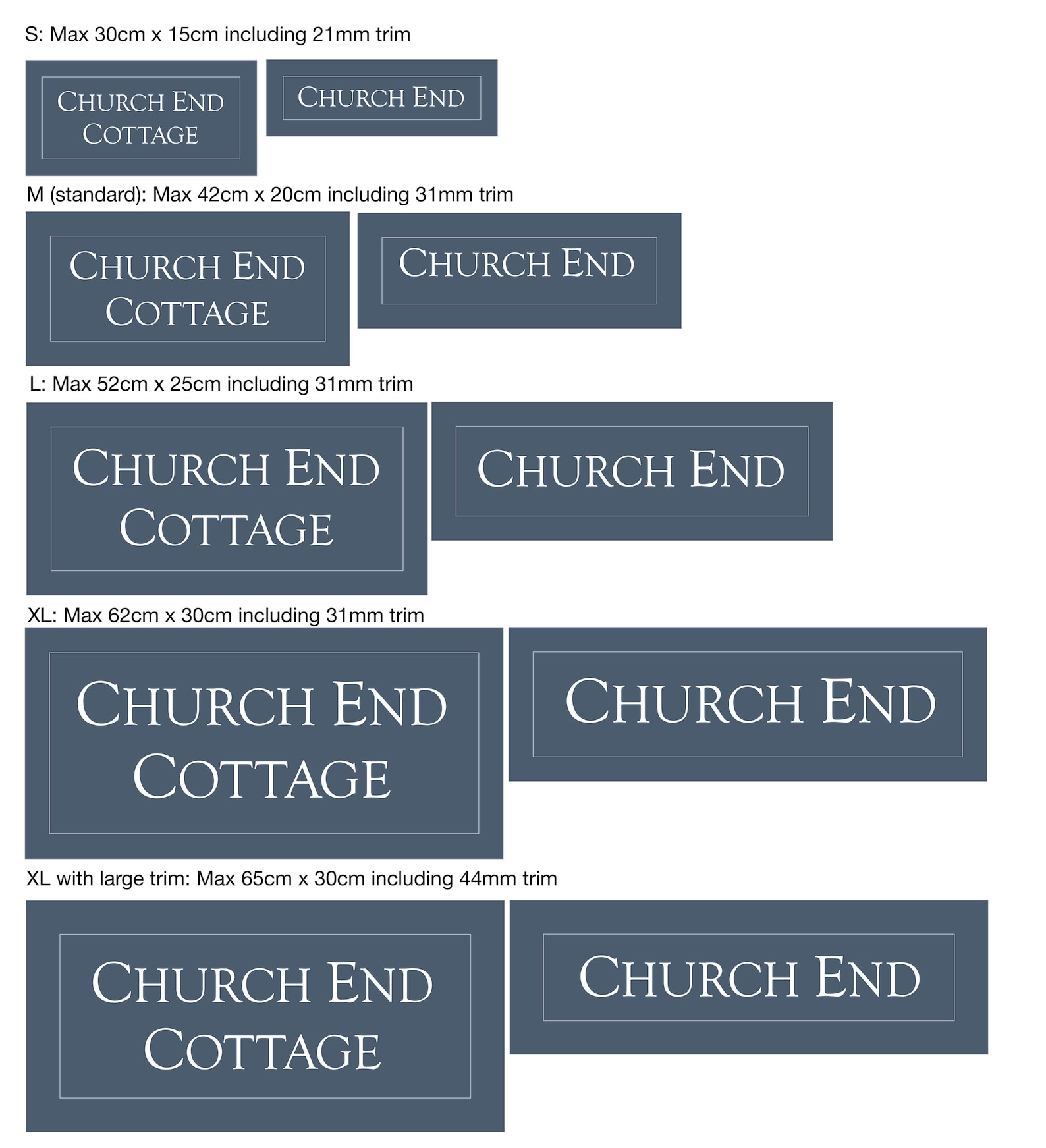 Custom Traditional House Name Sign: Farrow and Ball's Stiffkey Blue - Etsy