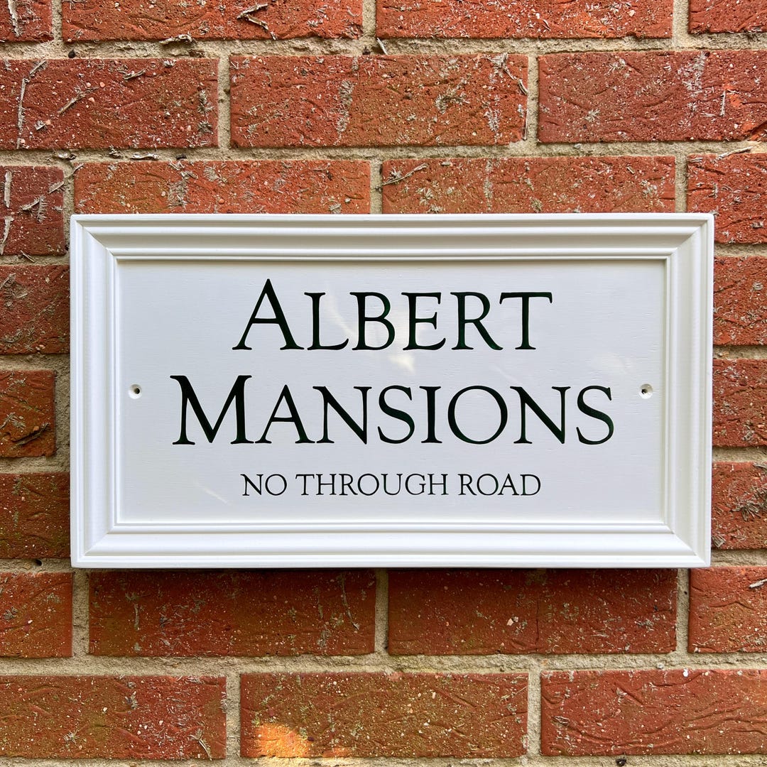 Custom Hand Painted Traditional House Name Sign: Farrow and Ball's ...
