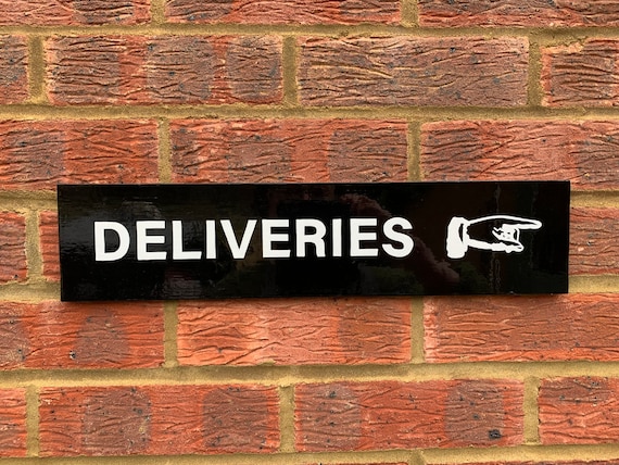 Vintage Style Deliveries Sign Hand Painted With Manicule | Etsy