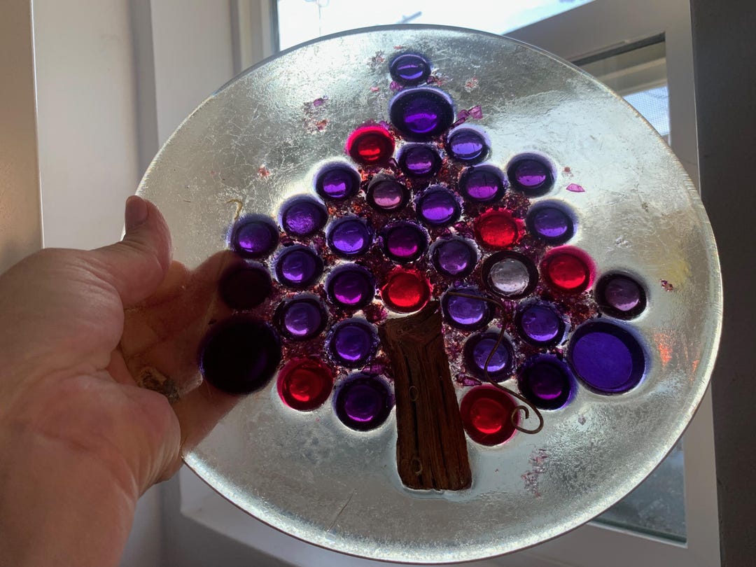 Large 70s Vintage Resin Grape Trivet / Clear Lucite Pot Holder - Etsy
