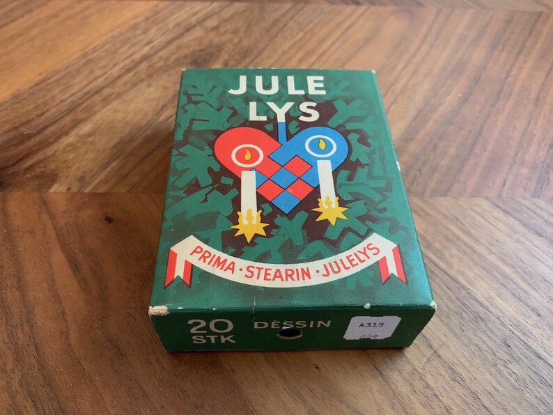 Vintage Jule Lys Swedish Stearin Christmas Candles - Etsy