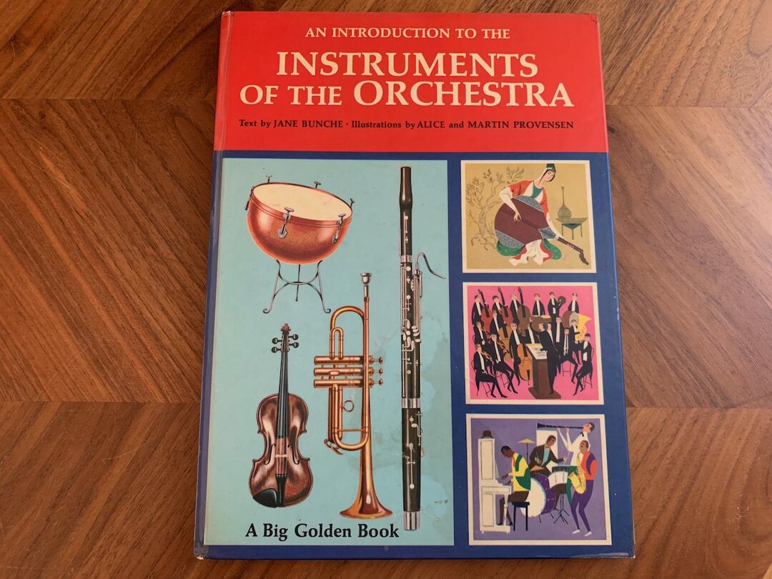 1962 Instruments of the Orchestra / A Big Golden Book / MCM Kids - Etsy