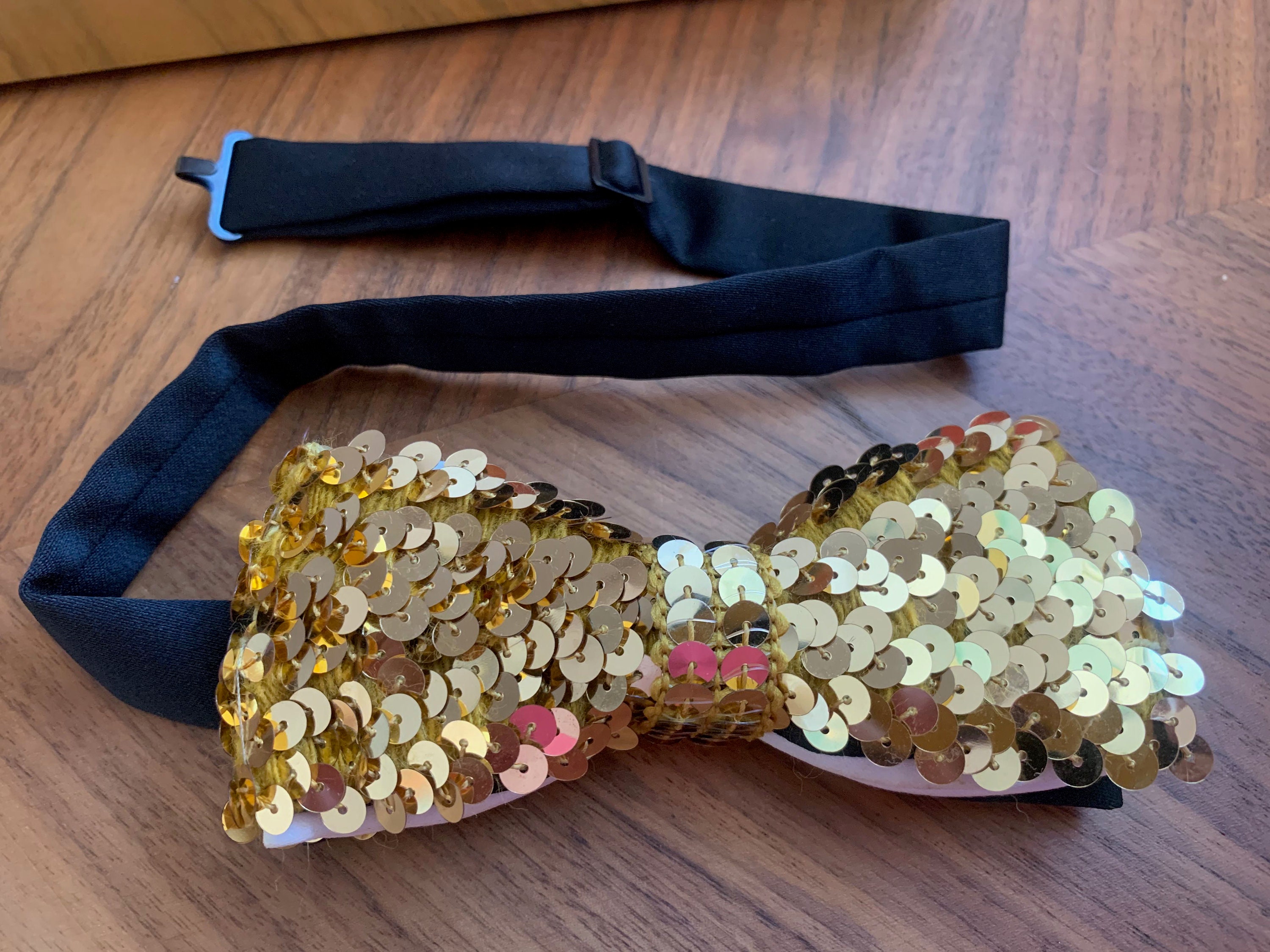 70s Gold Sequin Bow Tie and Cummerbund Set / NOS - Etsy