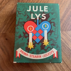 Vintage Jule Lys Swedish Stearin Christmas Candles - Etsy