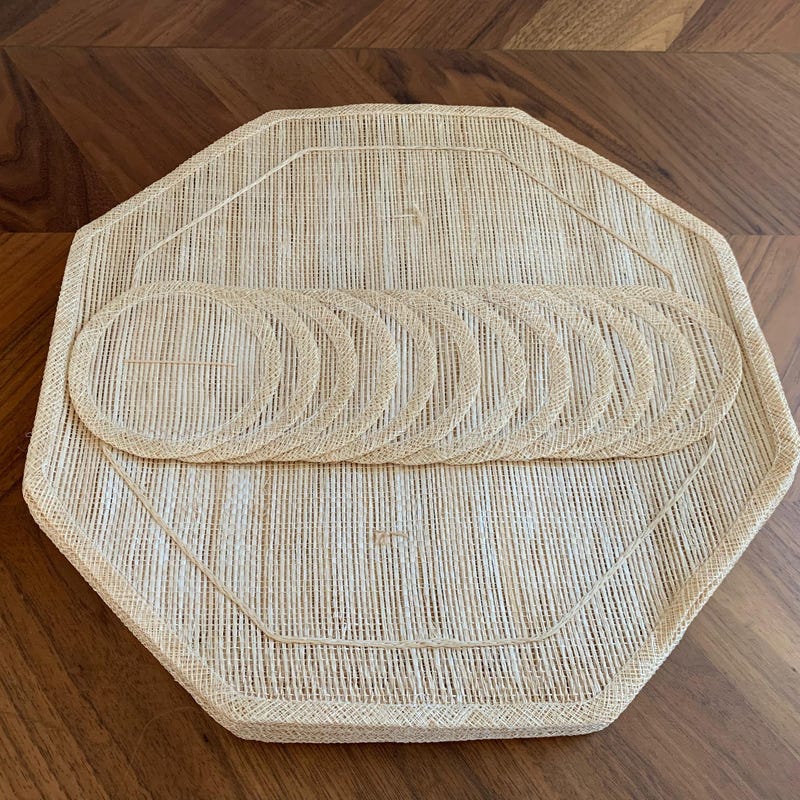 Raffia Placemat - Etsy