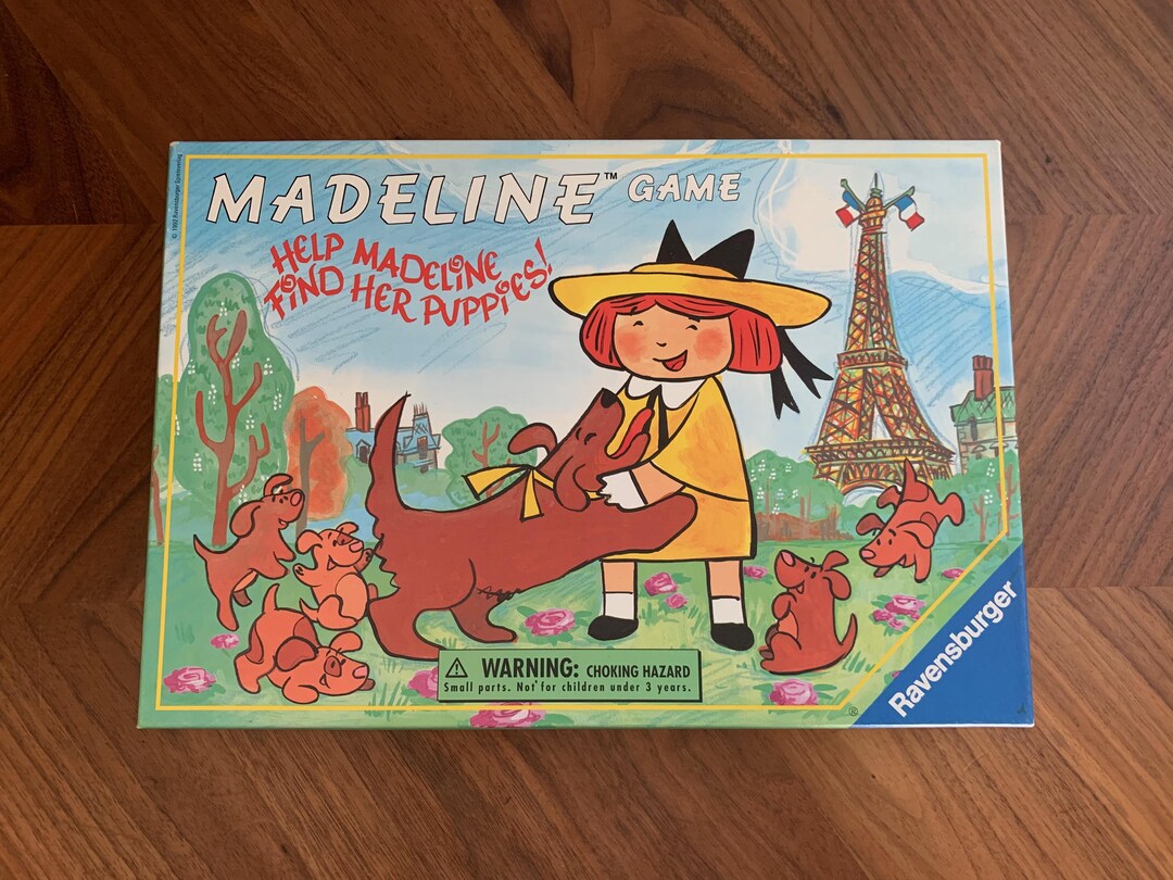 Vintage 1992 Ravensburger Madeline Game Help Madeline Find Her Puppies ...