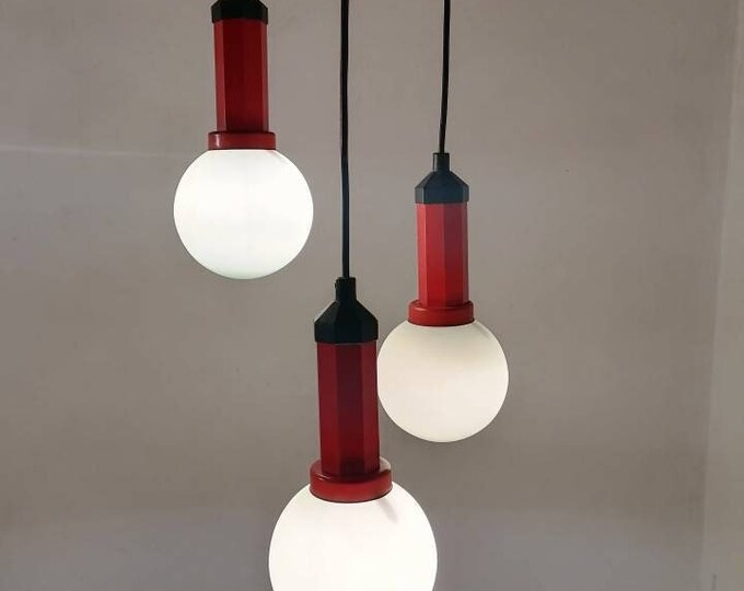 Vintage Ceiling Light/ Atomic Cascade Loft Hanging Light/ Pendant Light ...
