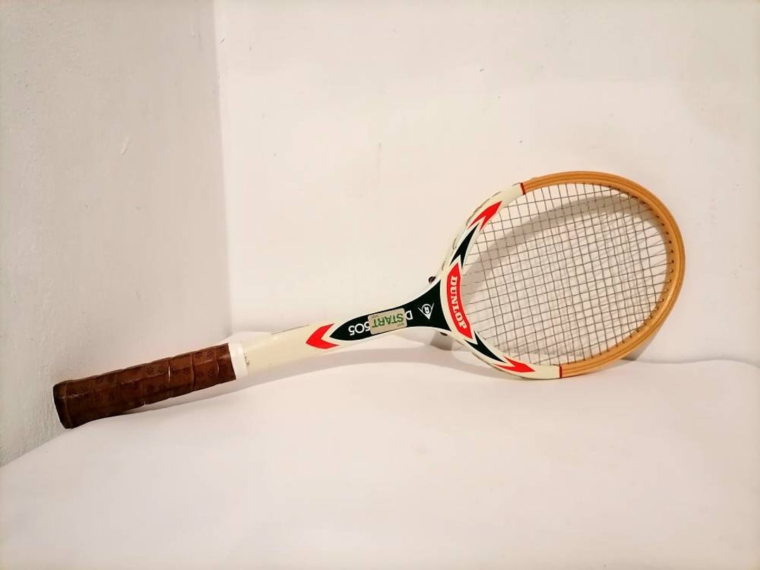 Vintage Tennis Racket/ Dunlop Racket/ Wooden Racket/ Outdoor Recreation ...
