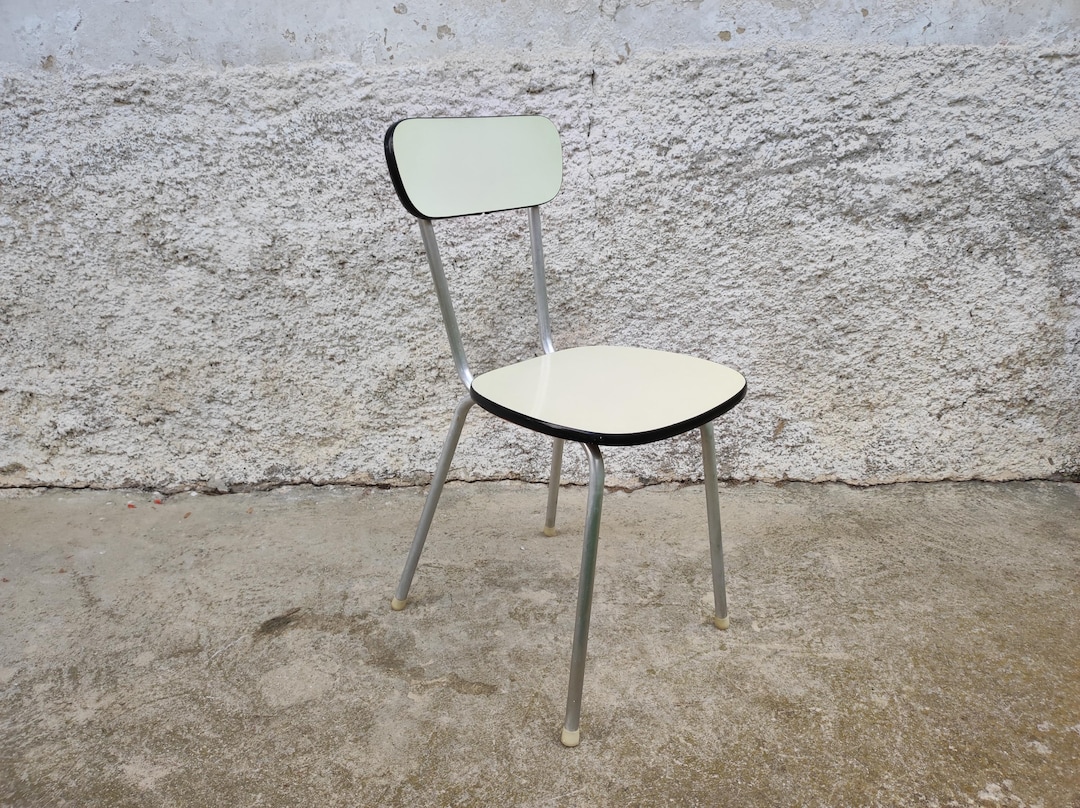 Vintage Old School Chair/ Retro Chair/ Old School Metal Chair/ Mid ...