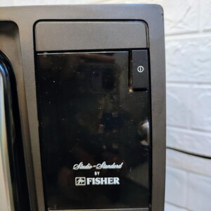 Retro Portable TV Fisher/ Black Plastic Tv/ Mid Century Colour Tv / Old ...