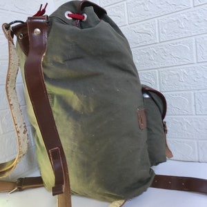 Vintage Backpack/ Green Backpack Old Backpack/ Vintage Rucksack/ Retro ...