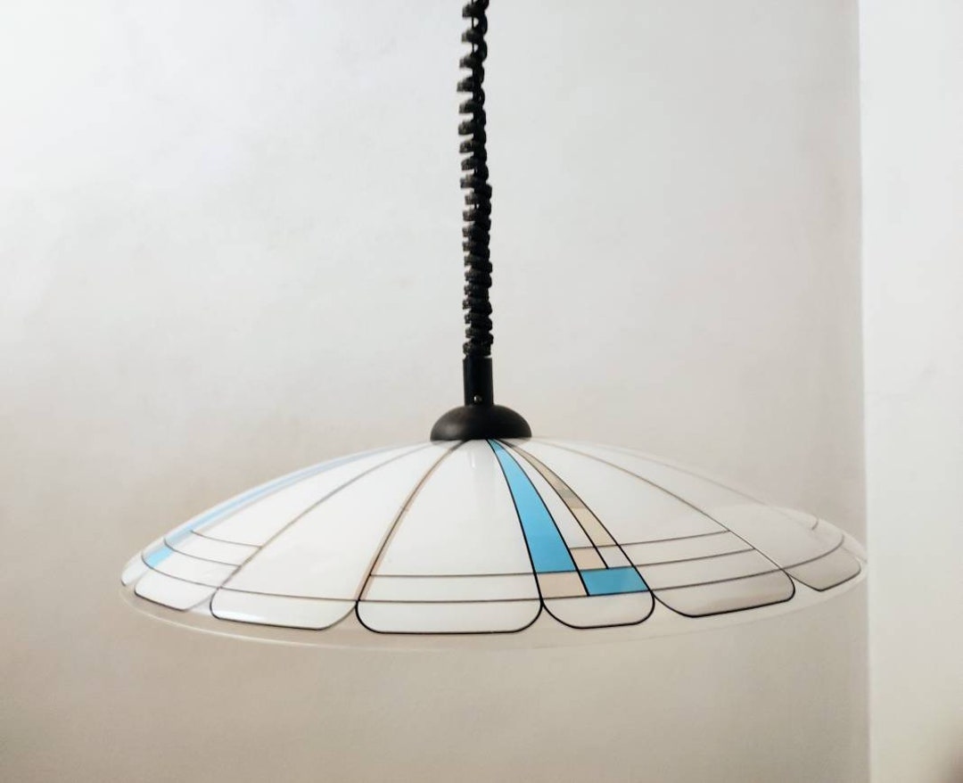 Vintage Meblo Ceiling Light / Hanging Light/ Adjustable Plastic Meblo ...