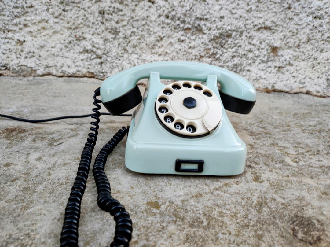Vintage Bakelite Rotary Telephone ATA 12 Iskra Phone Yugoslavia / 50s ...