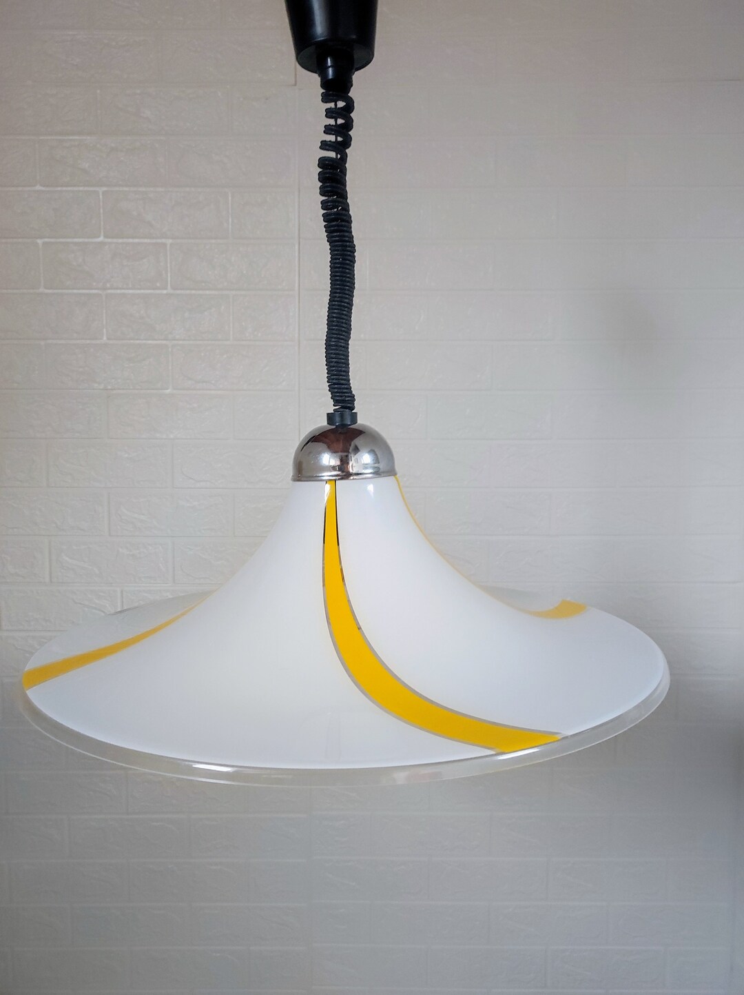 Vintage Meblo Ceiling Lamp / Pendant Lamp /yugoslavia / 80s / Trumpet ...