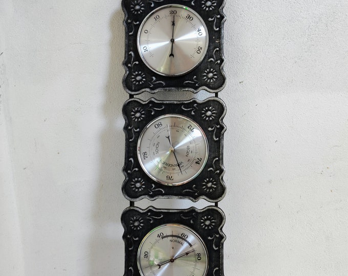 Vintage Weather Station / Retro Weather Station/ Metal Weather Station ...
