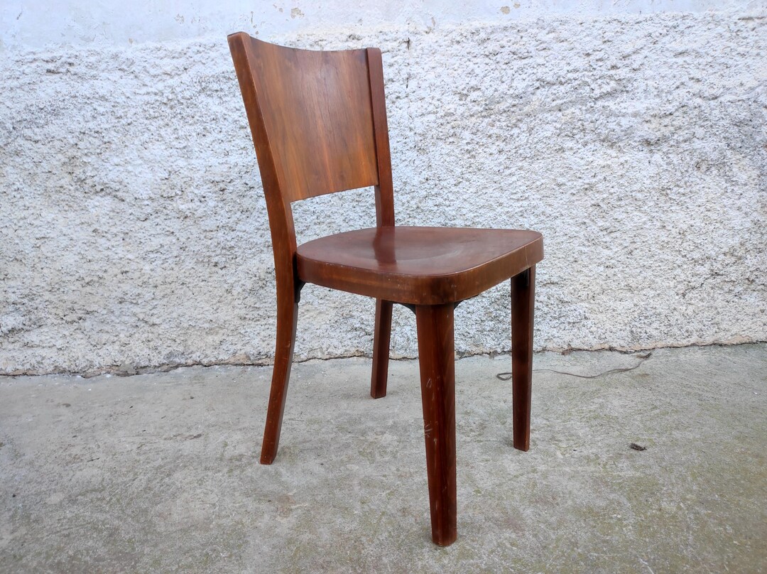 Vintage Stol Kamnik Chair/ Vintage Wooden Chair/ Old School Chair ...