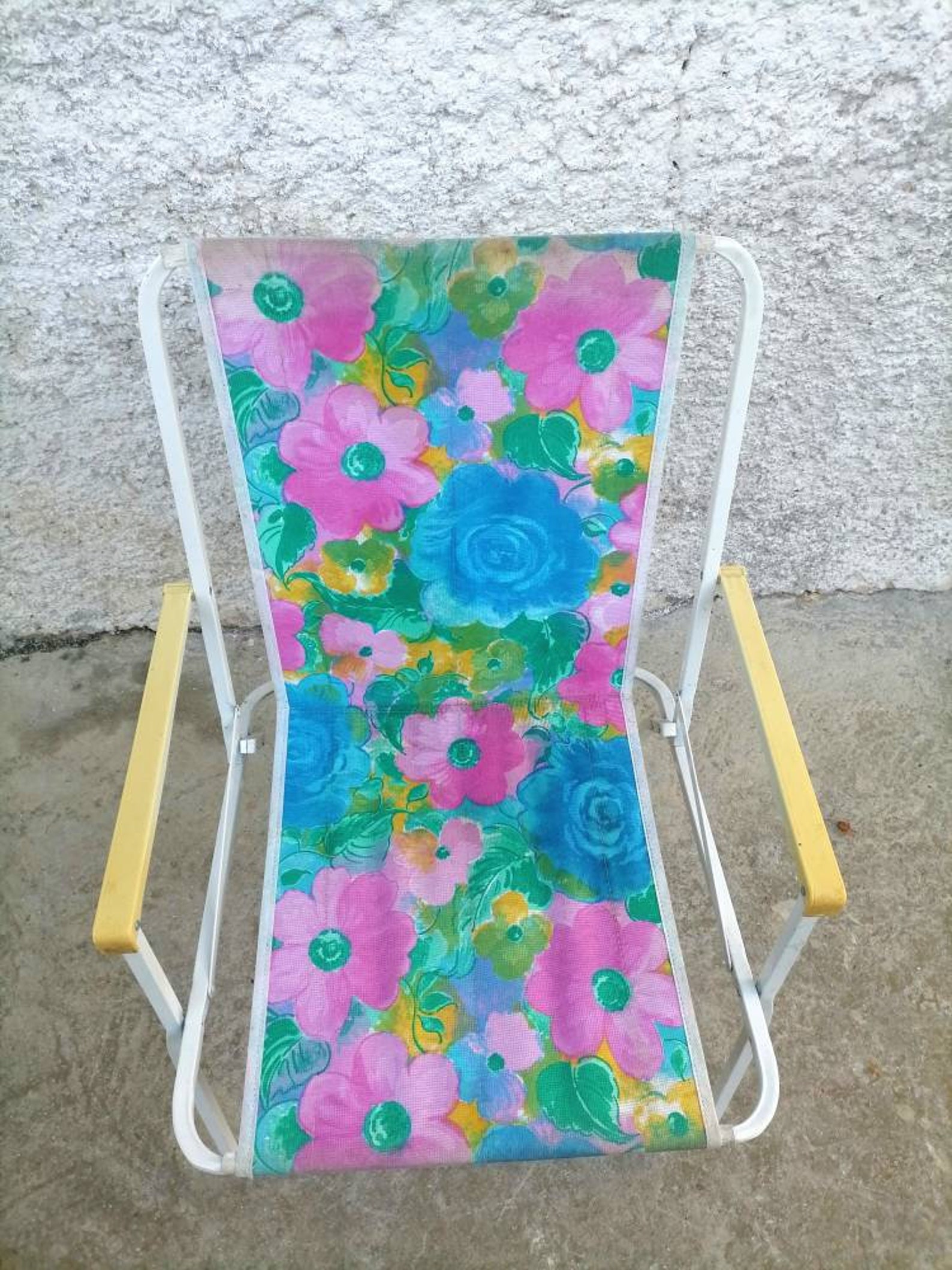 Vintage Picnic Chair/ Camping Lerolin Chair/ Italian Chair/ Canvas ...