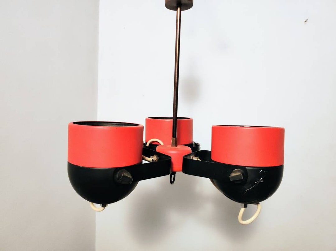 Vintage Ceiling Light/ Reflector Light/ Red Spot Light/ /retro ...
