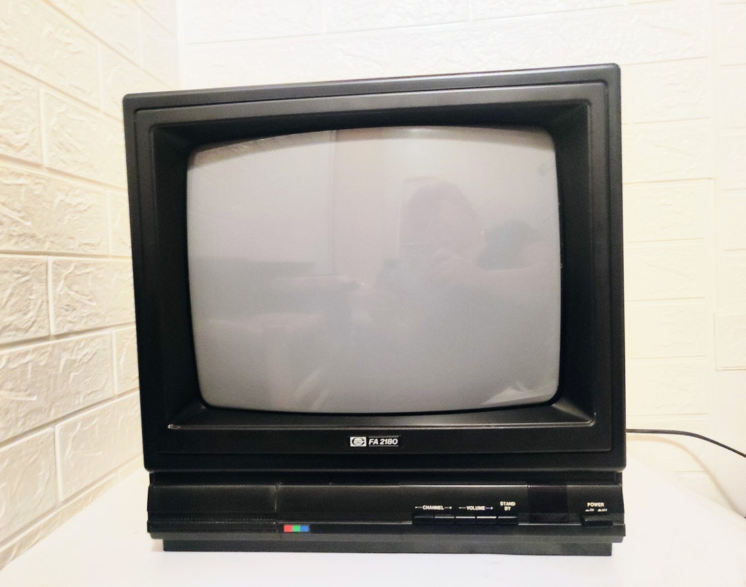 Vintage Portable TV / Plastic Tv/ Elite FA 2180 Tv/ Working Tv/ Retro ...