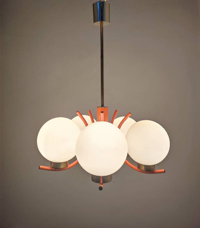 Vintage Ceiling Lamp/midcentury Modern Ceiling Lamp / Five - Etsy