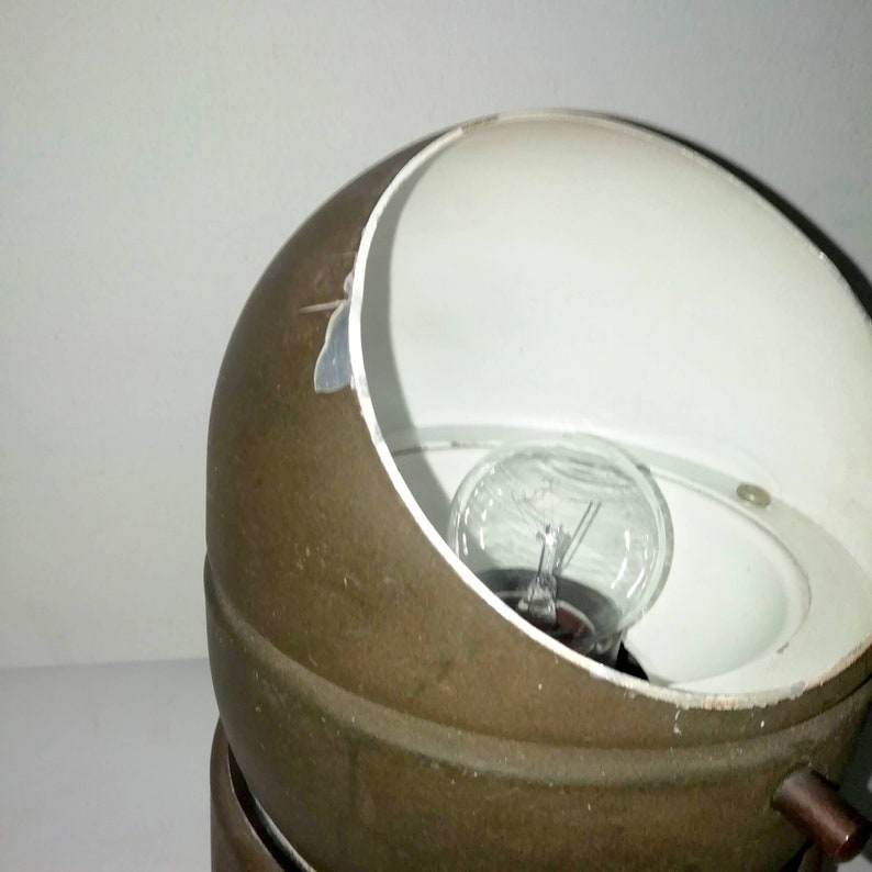 Vintage Eye Ball/ Eye Ball Wall Lamp/ Retro Dark Brown Lamp/ - Etsy
