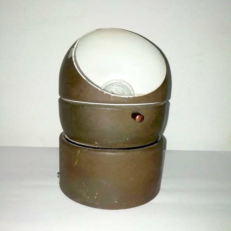 Vintage Eye Ball/ Eye Ball Wall Lamp/ Retro Dark Brown Lamp/ - Etsy