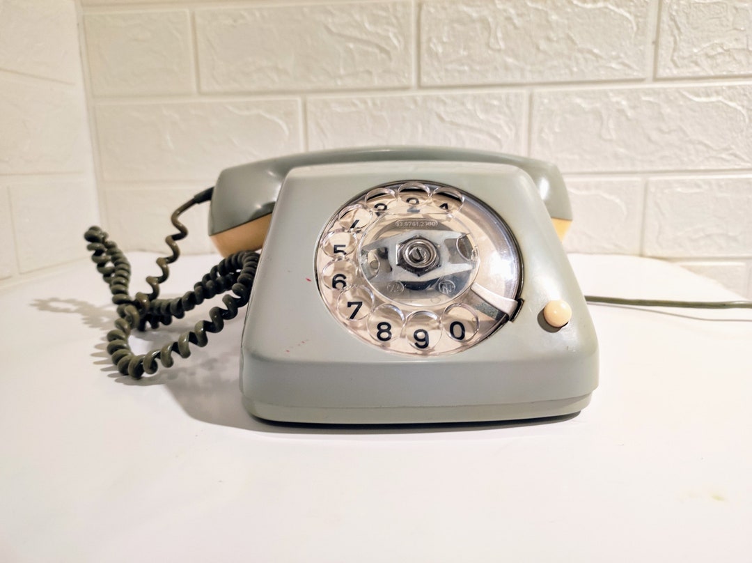 Vintage Siemens Telephone/ Siemens Old Phone/ Grey Telephone/ Siemens ...