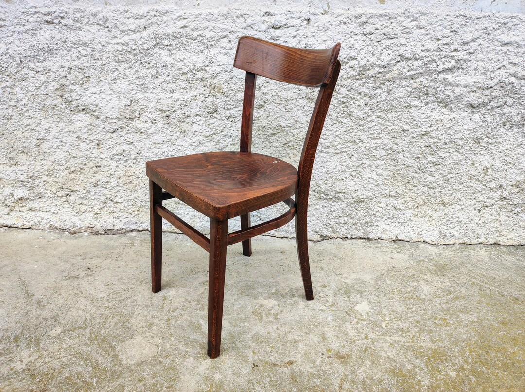 Vintage Stol Kamnik Chair/ Vintage Wooden Chair/ Old School Chair ...