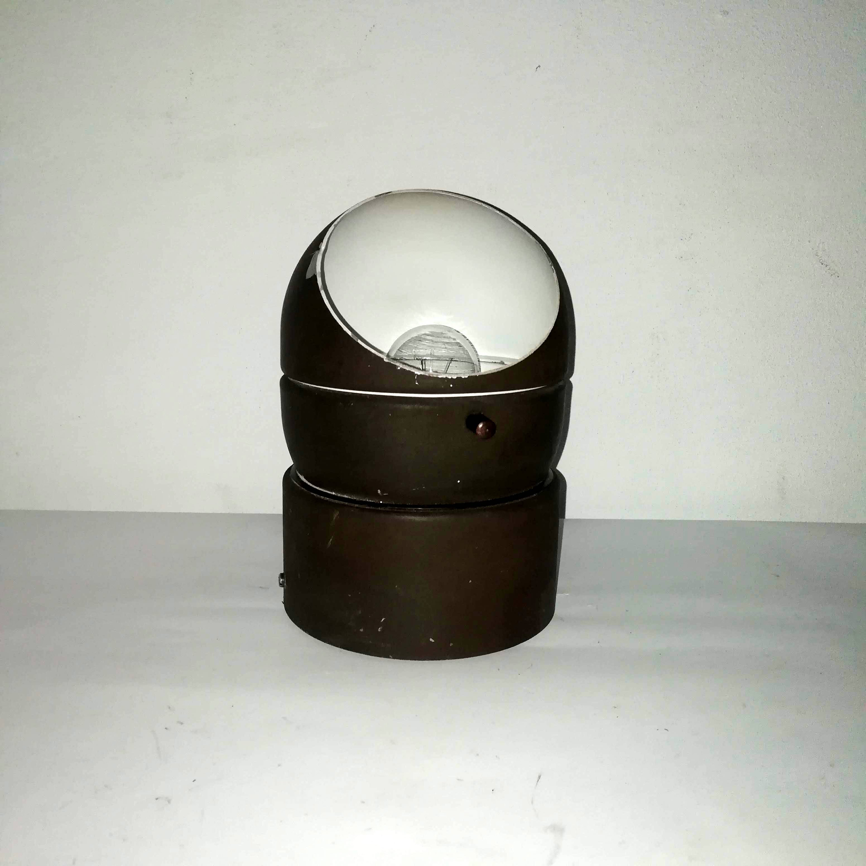 Vintage Eye Ball/ Eye Ball Wall lamp/ Retro Dark Brown Lamp/ | Etsy