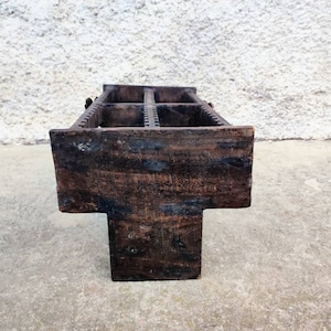 Vintage African Statue Disk Holder / Vintage Cd DVD Rack / Hand Carved ...