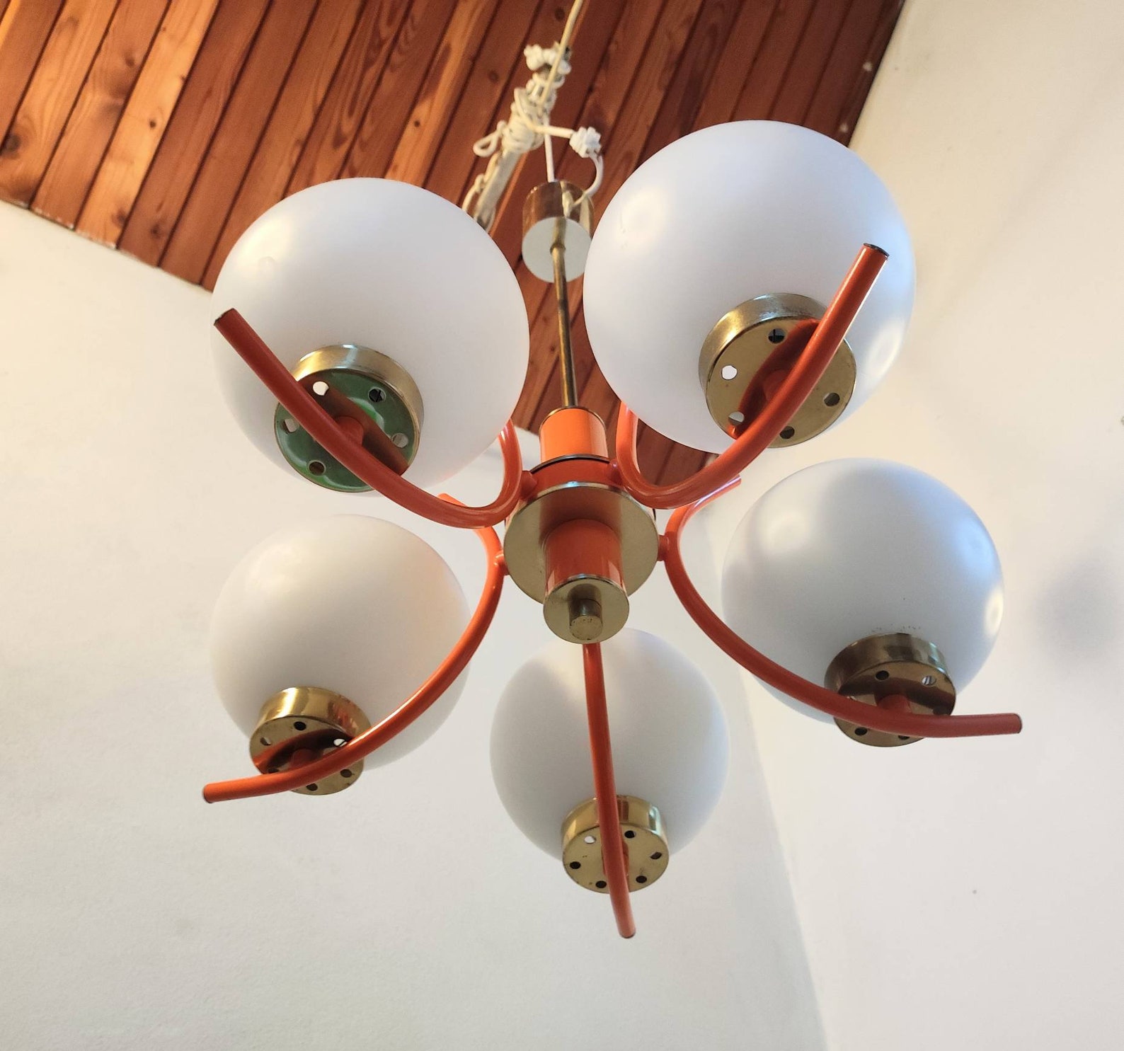 Vintage Ceiling Lamp/midcentury Modern Ceiling Lamp / Five - Etsy