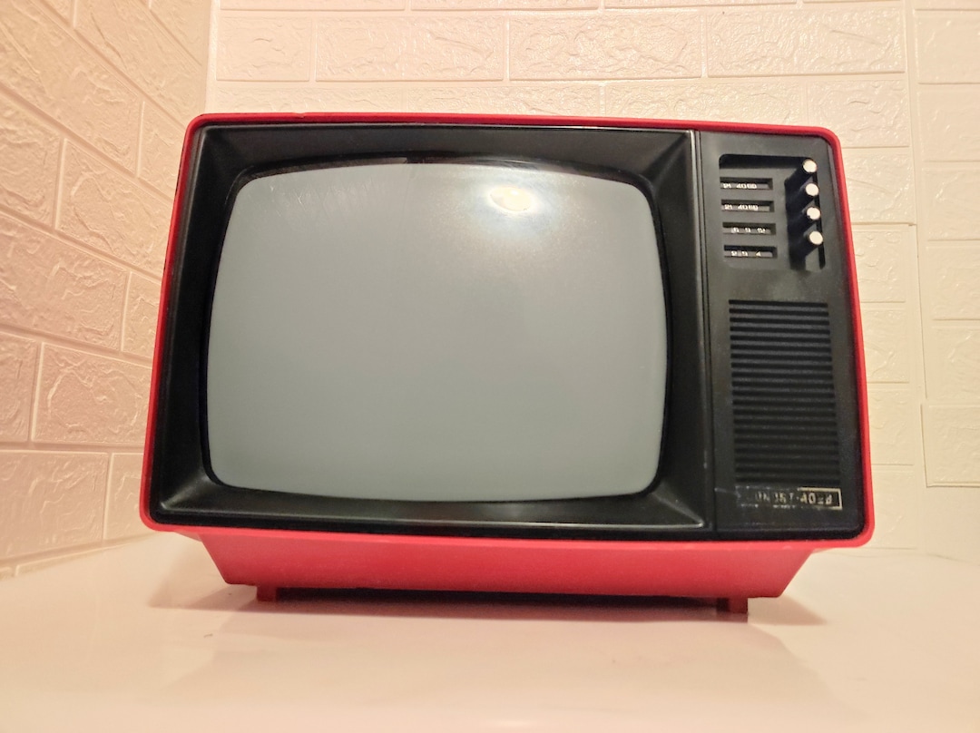 Vintage Portable Tv/ Junost 402B Tv/ Tv Receiver/ Old Black and White ...