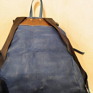Vintage Backpack/ Old Backpack/ Vintage Rucksack/ Retro/ Canvas ...