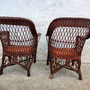 Vintage 1 of 2 Rattan Chair / Wicker Chair / Retro Patio Furniture ...