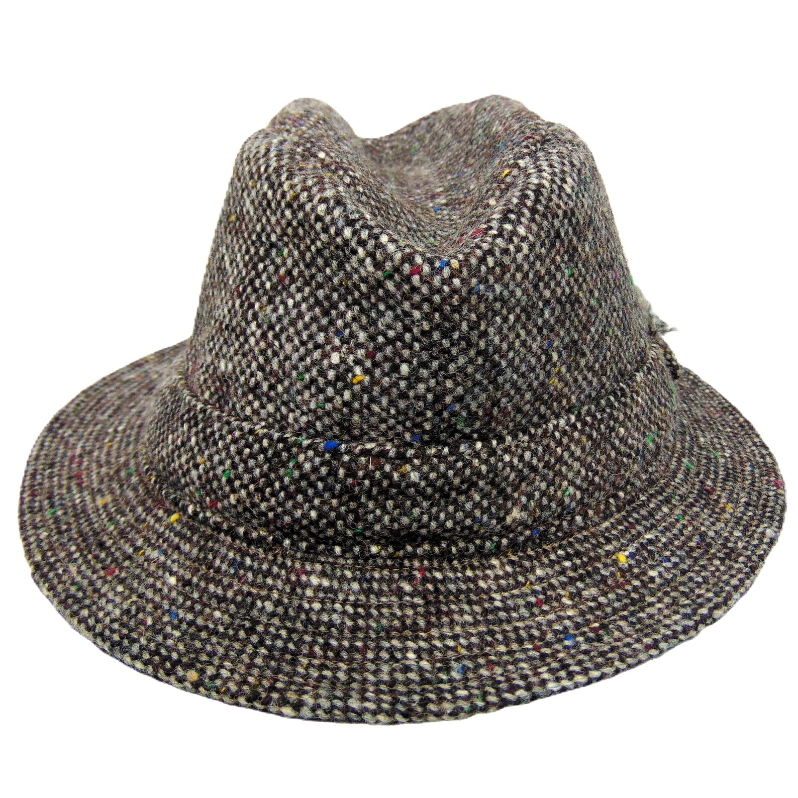 Vintage Hanna Hats Donegal Tweed Trilby Irish Wool Hat Men’s Medium ...