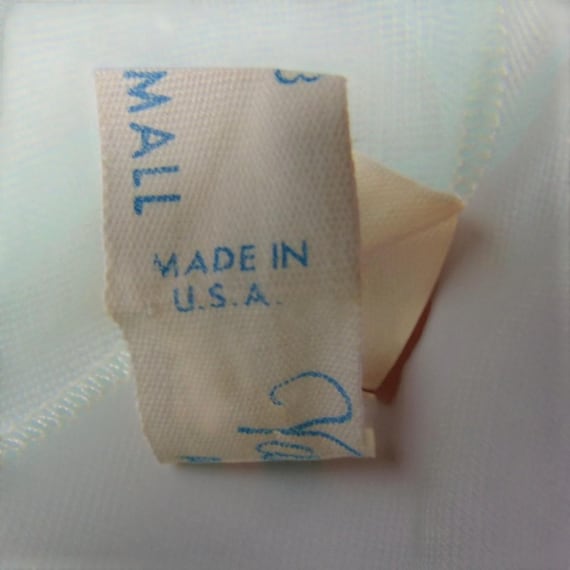 1960s Van Raalte Aqua Chiffon Peignoir Lingerie Set –… - Gem