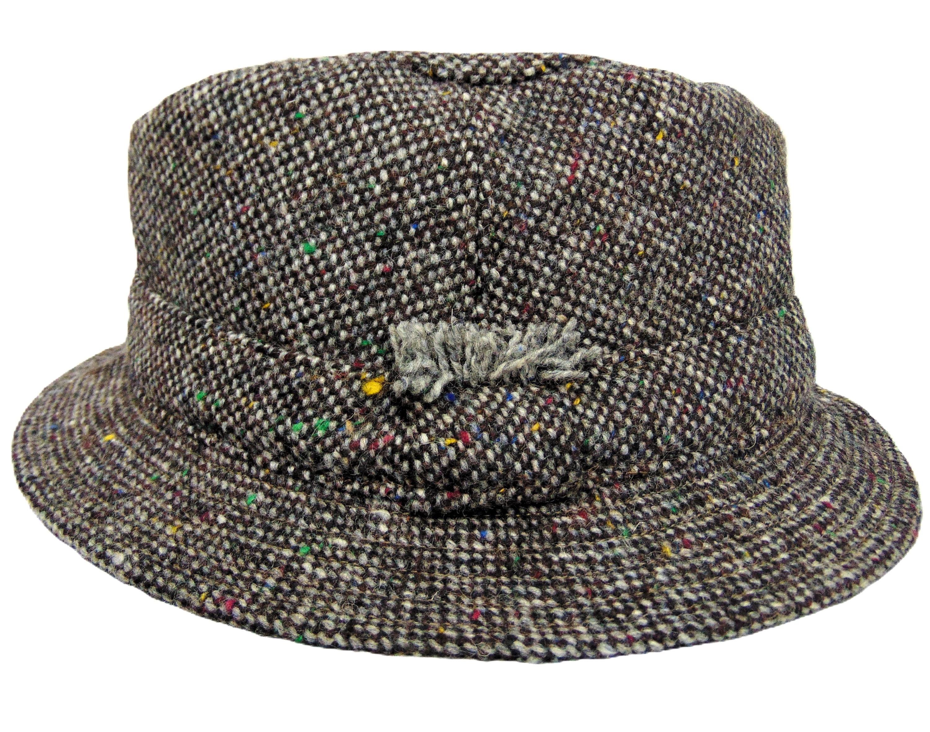 Vintage Hanna Hats Donegal Tweed Trilby Irish Wool Hat Men’s Medium ...