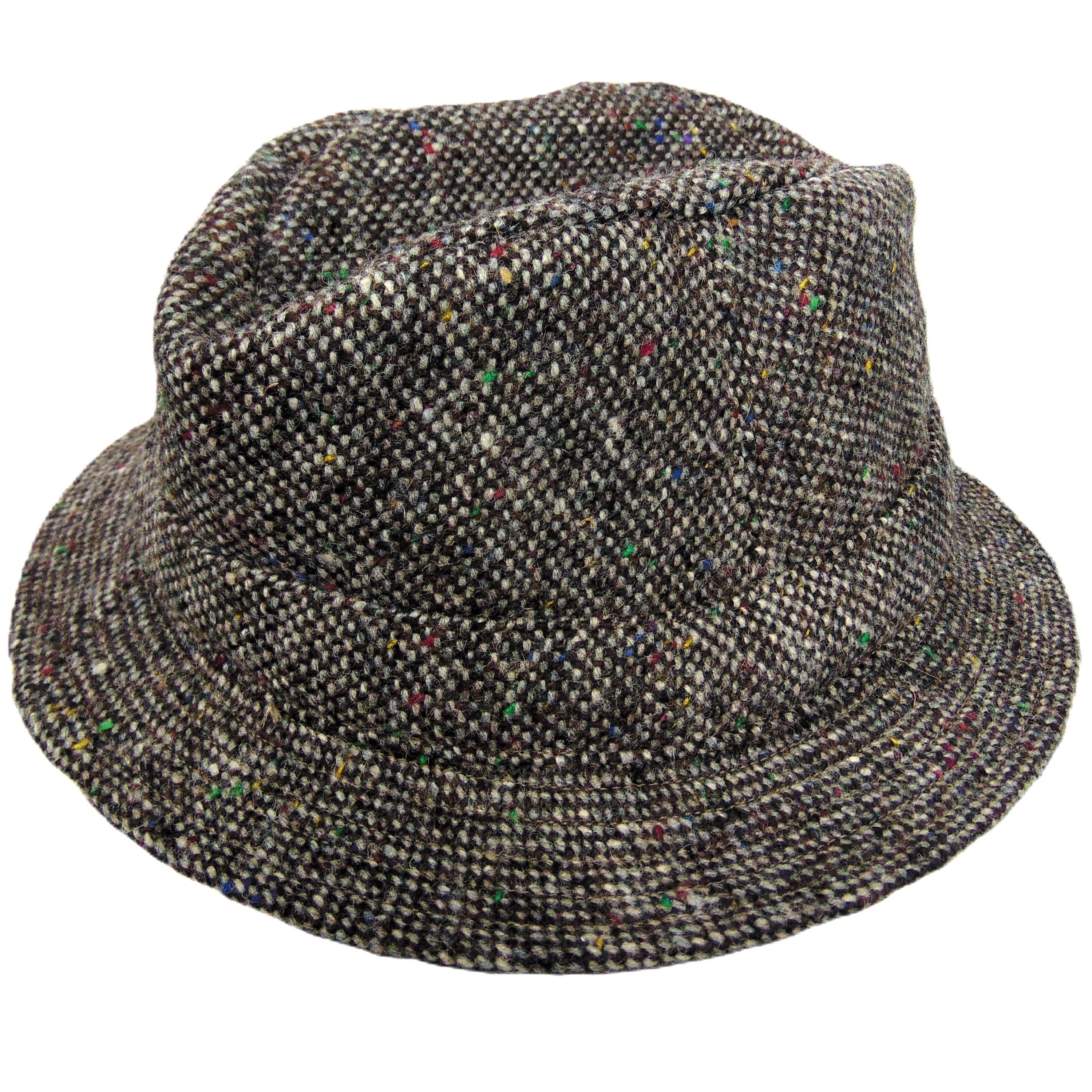Vintage Hanna Hats Donegal Tweed Trilby Irish Wool Hat Men’s Medium ...