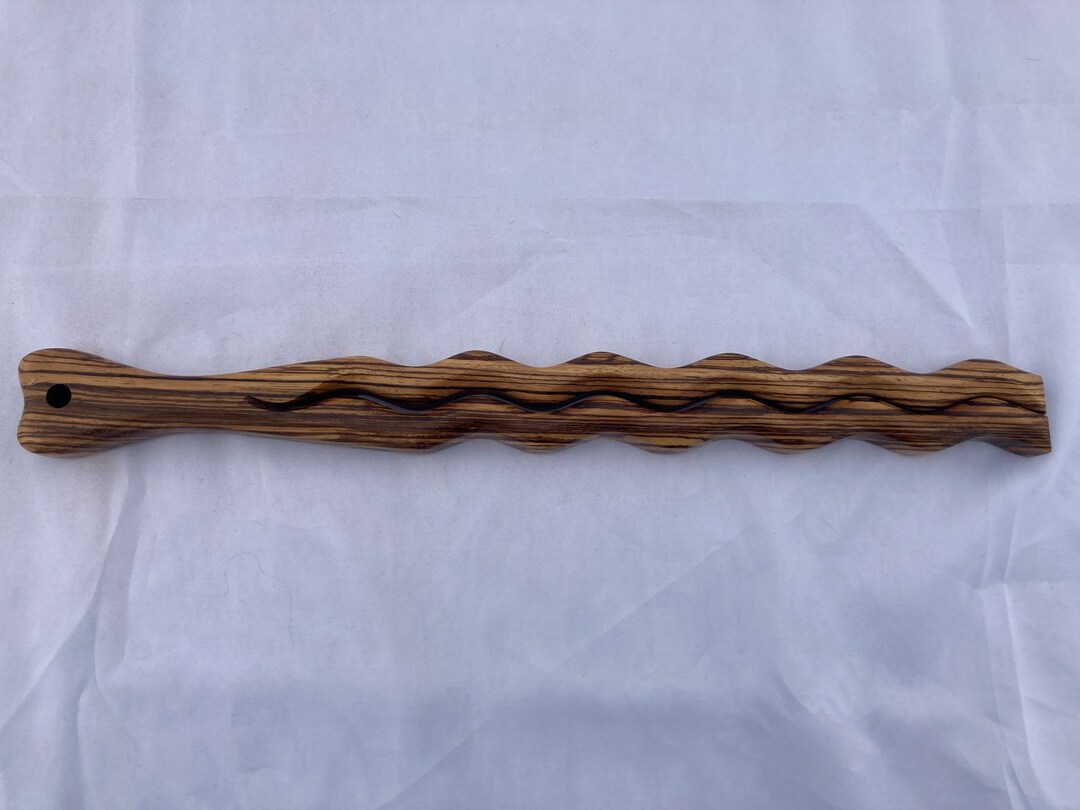 Wooden Spanking Paddle Tawse Zebrano - Etsy UK