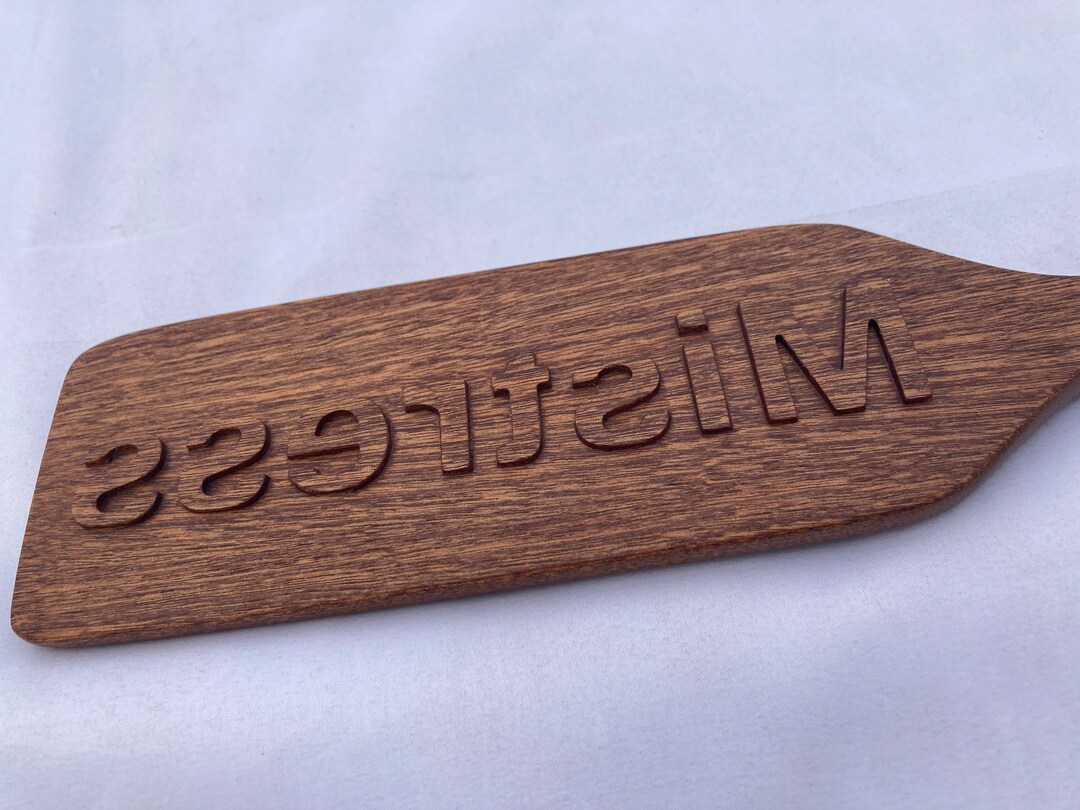 Wooden Spanking Paddle Sapele Etsy