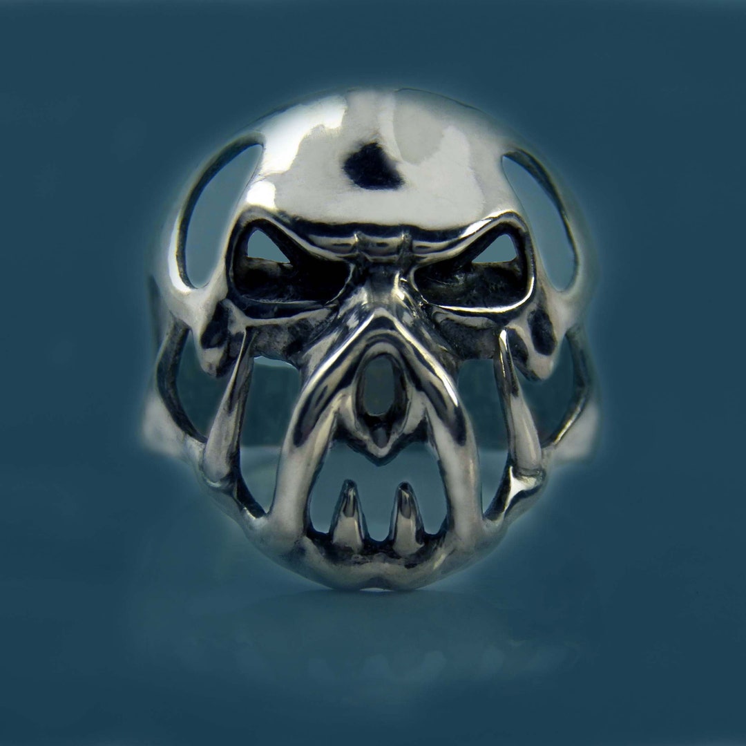 Chunky 925 Silver Alien Monster Ring, Cool Sterling Silver Male Rings ...