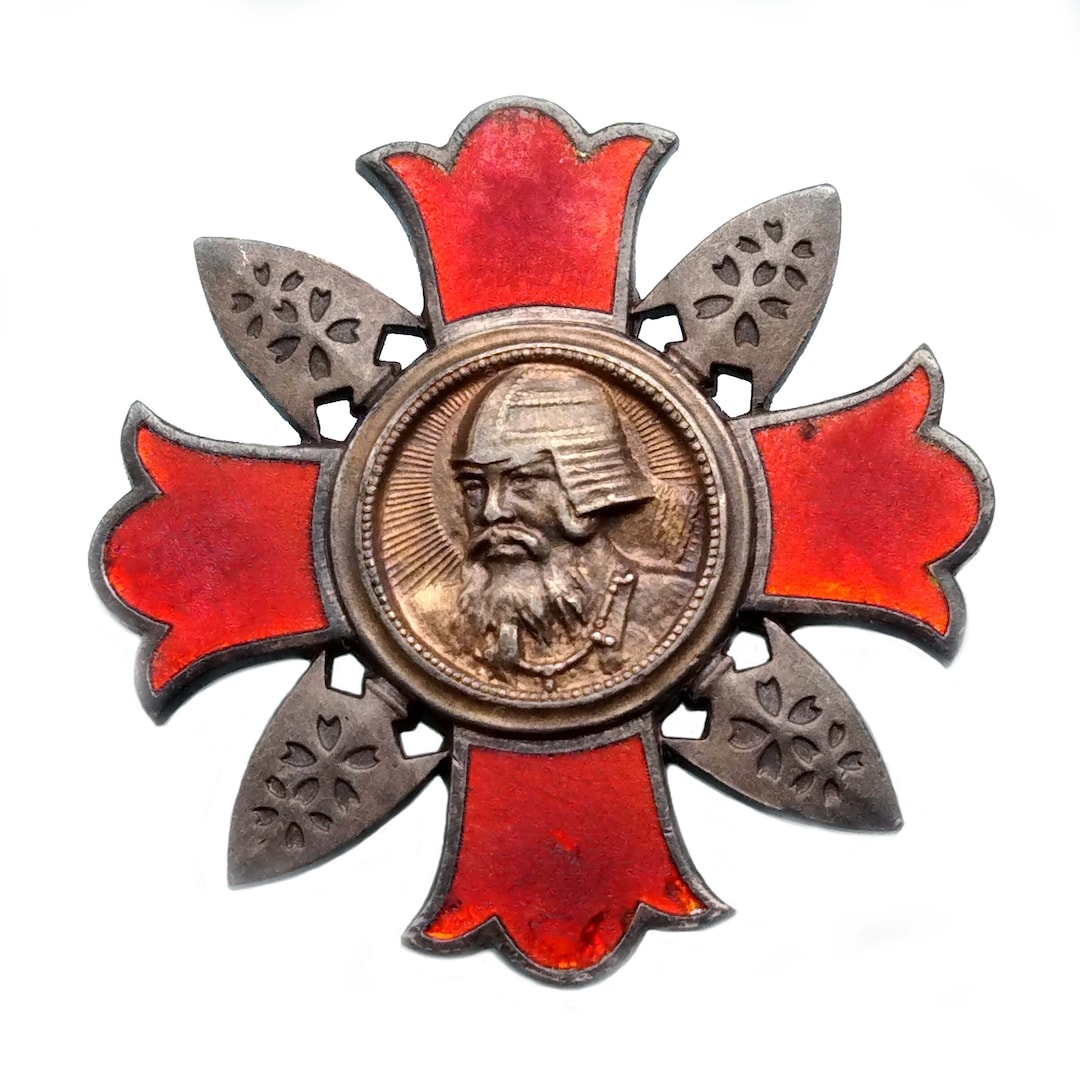 WW2 Japanese Medal Silver Badge Sen Sho, Army Wounded Injury Former ...