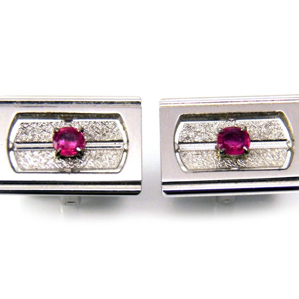 Ruby Cufflinks - Etsy
