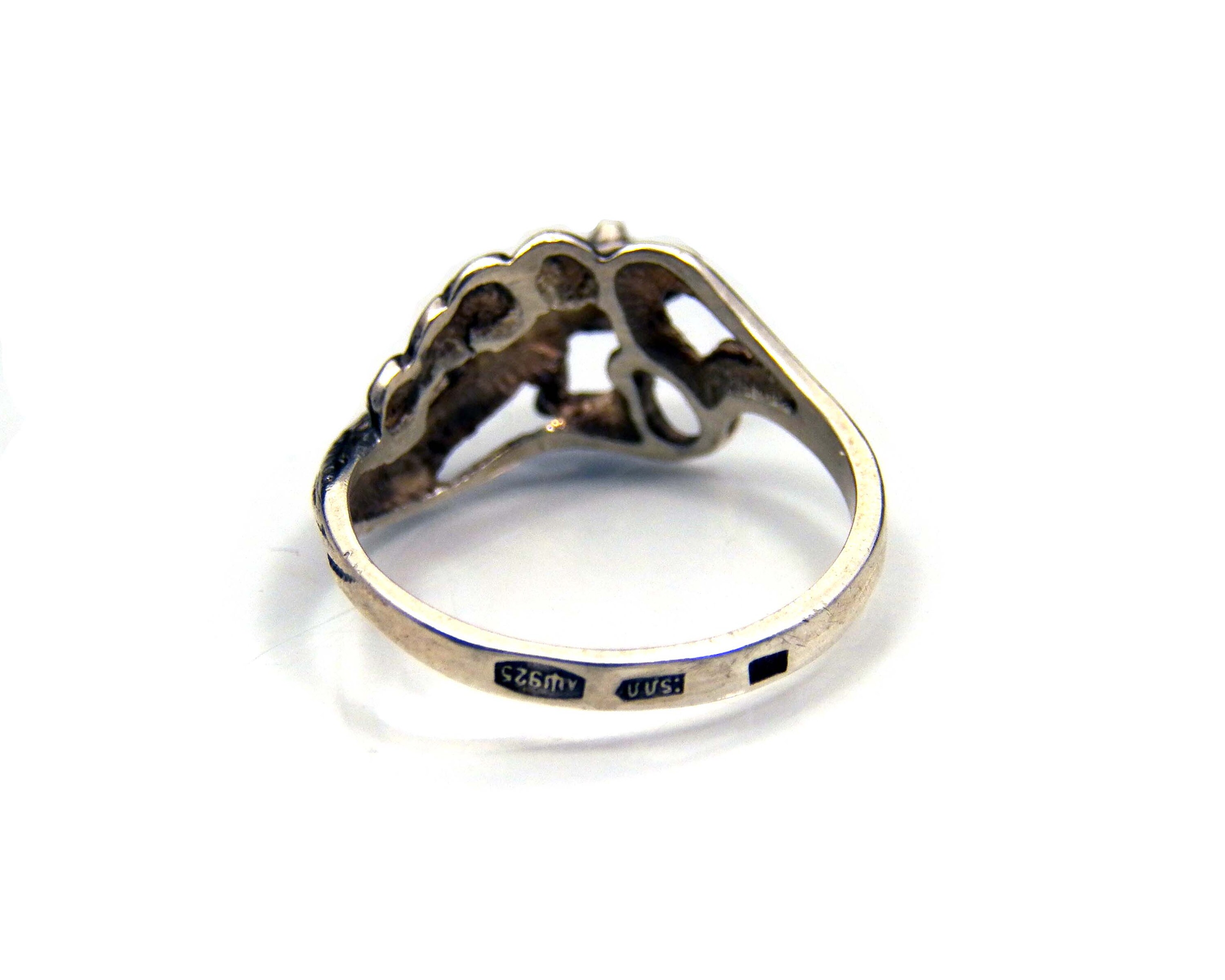 Sculptured Lizard Ring Sterling Silver Animal CZ Jewelry - Etsy